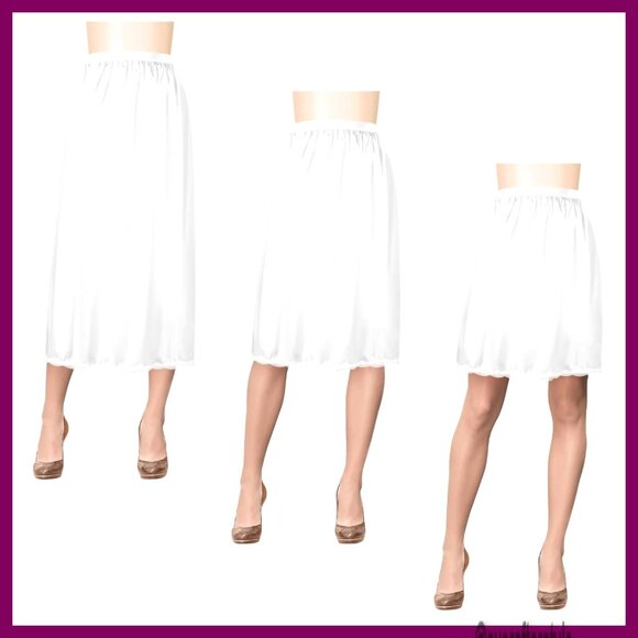 Intimates & Sleepwear | Satin Lace Half Slips Set 3 Lengths Elegant ...